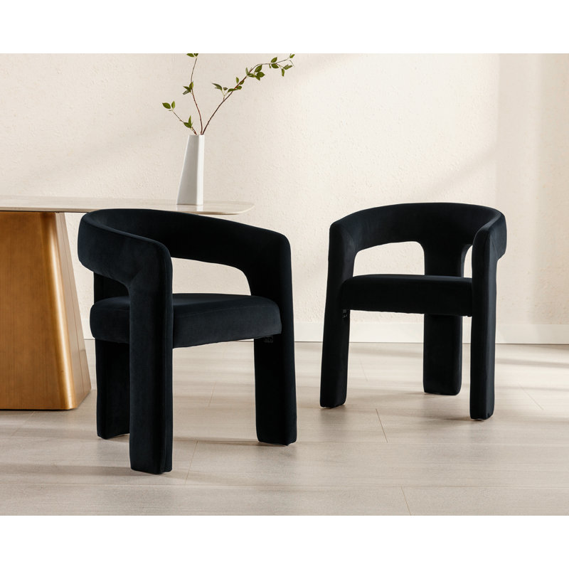 Wayfair black velvet chair store